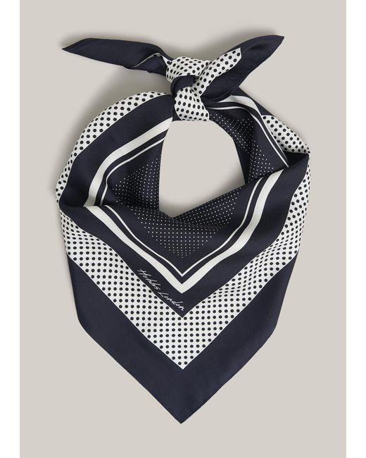 Hobbs Milena Silk Scarf in Blue | Lyst UK