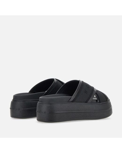Hogan Sandals Skyscraper in Black | Lyst