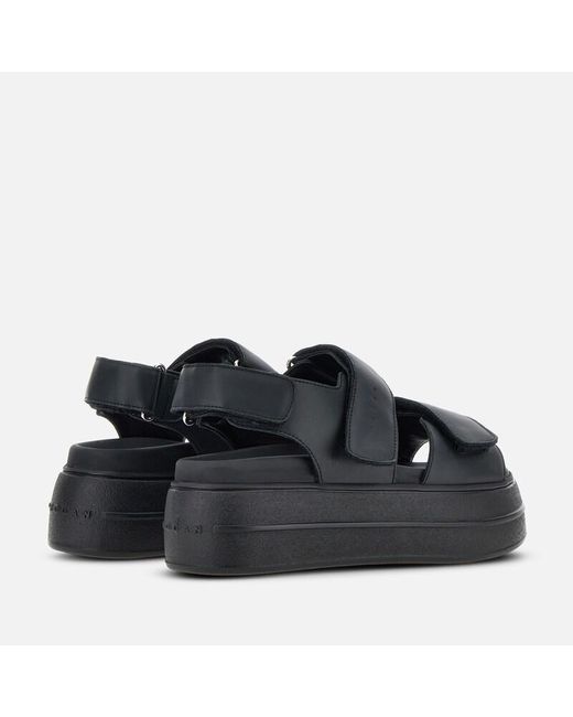 Hogan Sandals Skyscraper in Black | Lyst