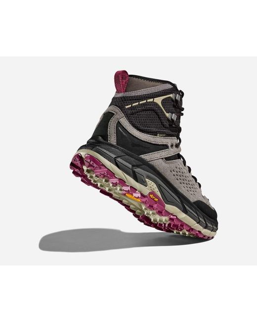 Hoka One One Elite Terrain System Tor Ultra Hi Hiking Shoes in Black ...
