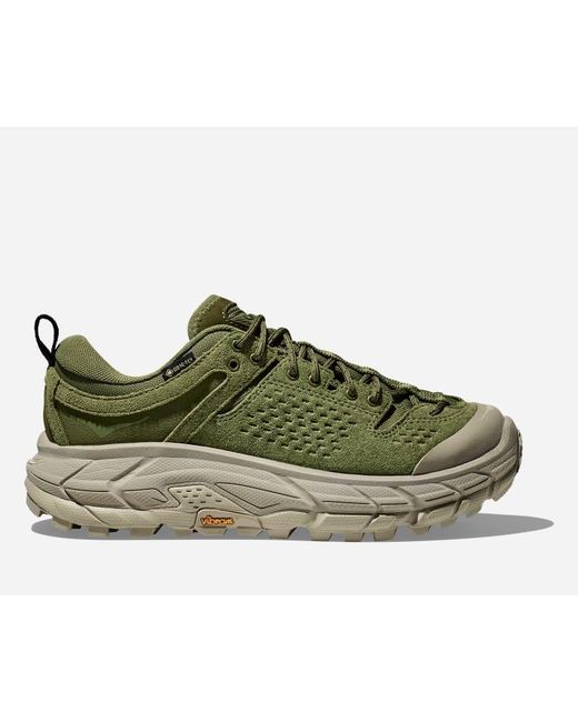 Hoka One One Elite Terrain System Tor Ultra Lo Hiking Shoes in Green ...