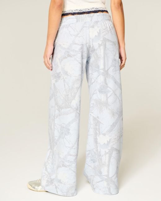 Hollister Blue Camo Baggy Sweatpants | Lyst UK