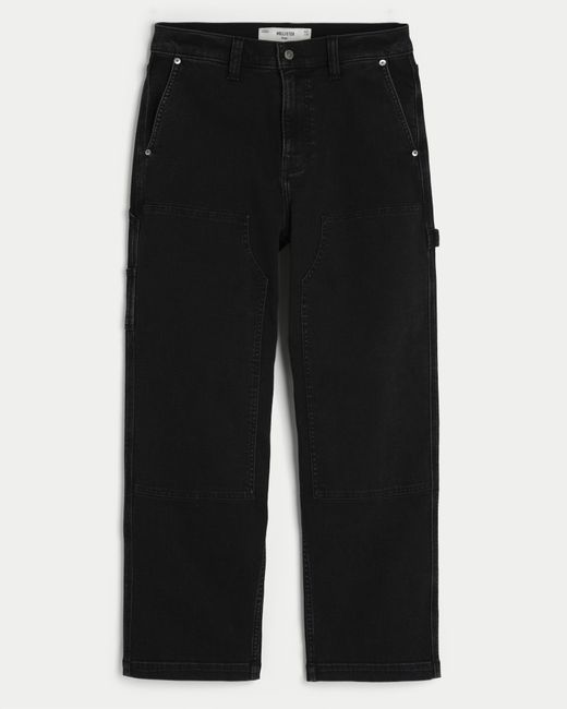 Hollister Black Baggy Carpenter Jeans for Men Lyst UK