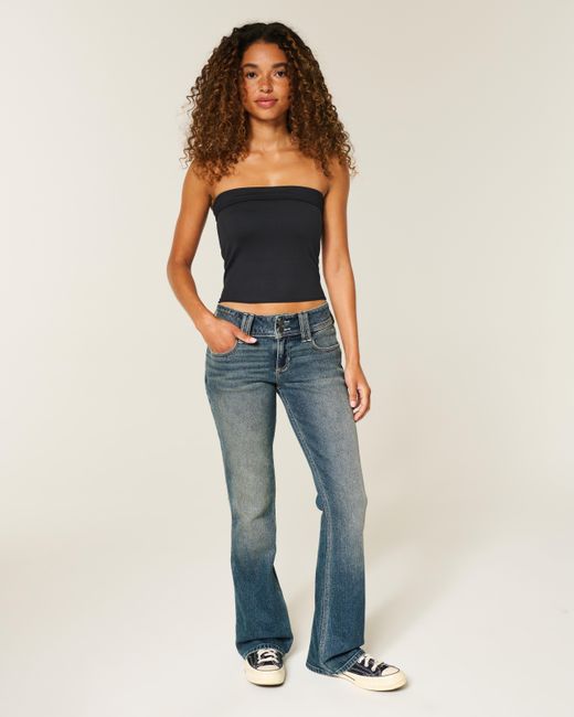 Hollister Taylor Seamless Fabric Tube Top in Black | Lyst UK