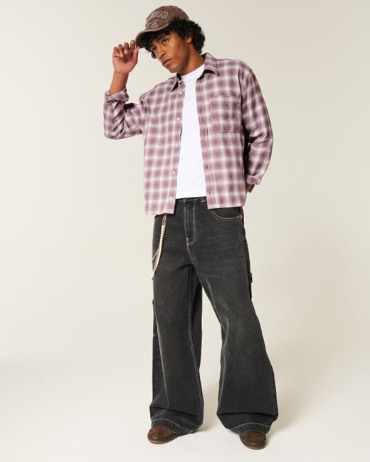 Hollister Boxy Flannel Shirt for Men | Lyst UK