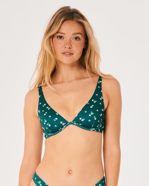 Hollister striped bikini store