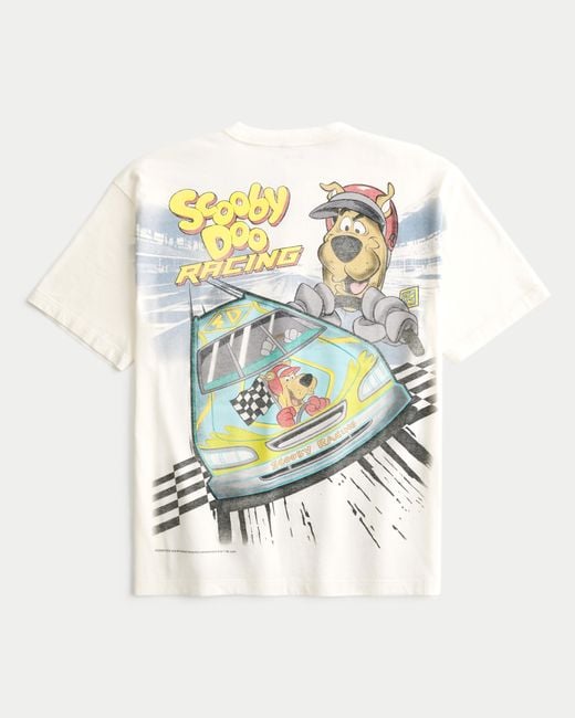 Hollister Boxy Scooby Doo Racing Graphic Tee in White for Men | Lyst UK