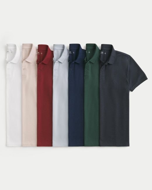 hollister polo shirts pack