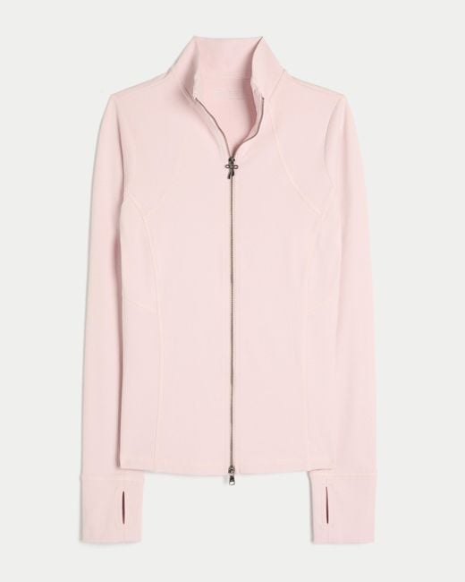 Hollister Gilly Hicks Active Recharge Slim & Snatched Full-zip in Pink ...
