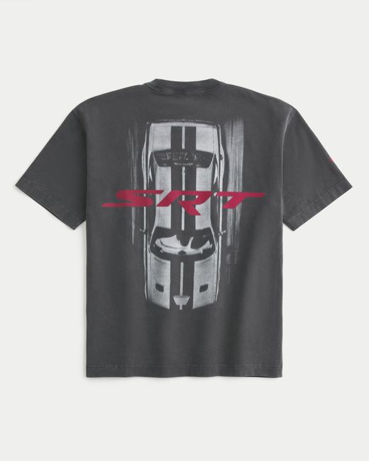 Hollister Boxy Heavyweight Dodge Hellcat Srt Graphic Tee in Black for ...