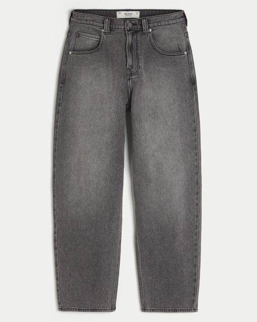 Hollister Grey Snake Embroidery Skater Baggy Jeans in Grey for Men ...