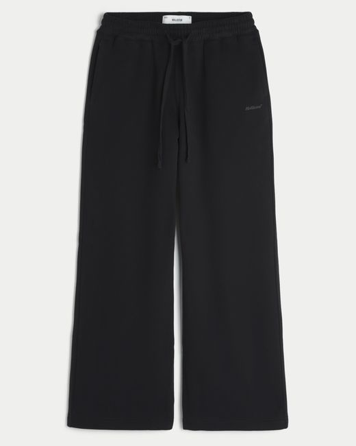 Hollister Baggy Bootcut Sweatpants in Black for Men | Lyst UK