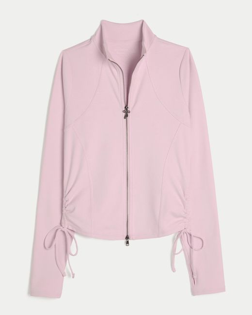 Hollister Gilly Hicks Active Recharge Side-tie Zip-up Jacket in Pink ...