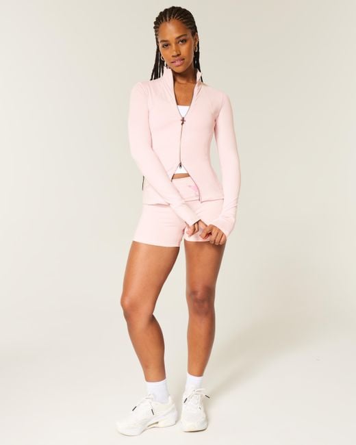 Hollister Gilly Hicks Active Recharge Slim & Snatched Full-zip in Pink ...
