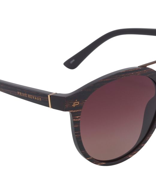 Privé Revaux Adults The Texan Aviator Sunglasses in Brown | Lyst UK