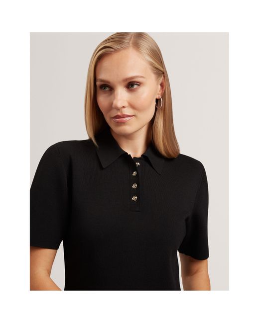 Ted Baker Ted Knit Skater Drs Ld61 in Black | Lyst UK