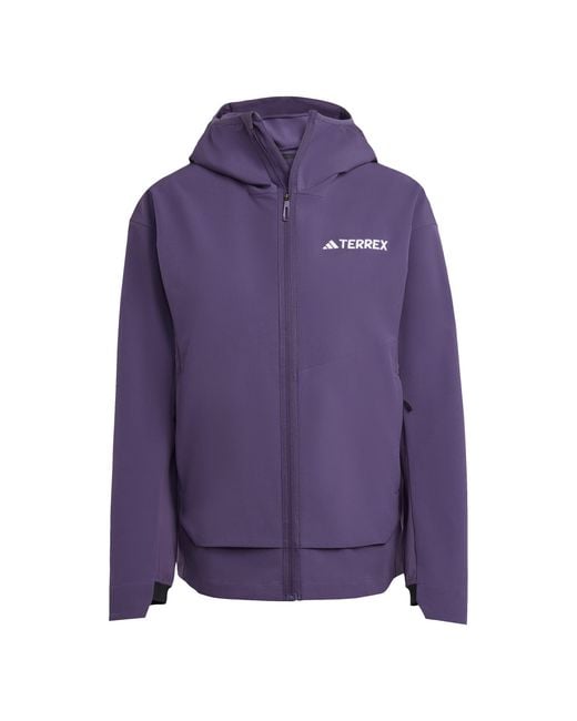 adidas Terrex Multi Softshell Jacket in Purple | Lyst UK