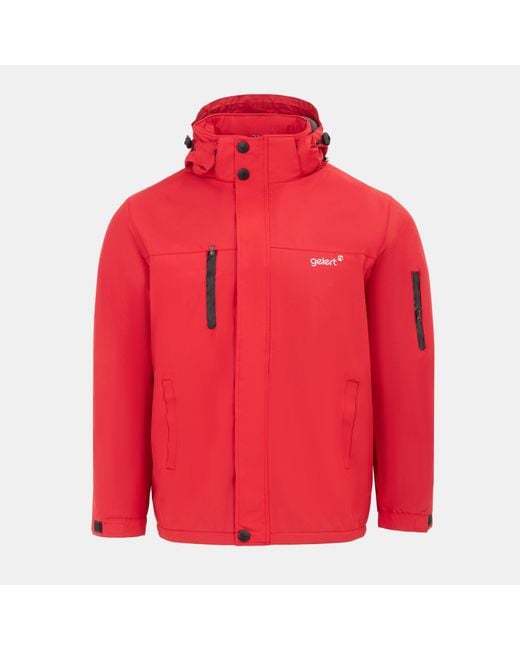 Gelert Fleece Lined Outdoor Jacket in Red for Men | Lyst UK