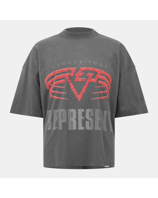 Represent Rep Living Legacy Oversized T-Shirt in Grey for Men | Lyst UK
