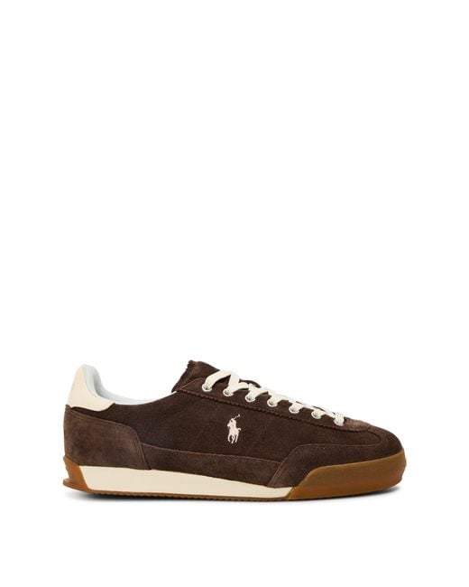 Polo Ralph Lauren Hester Trainer in Brown | Lyst UK