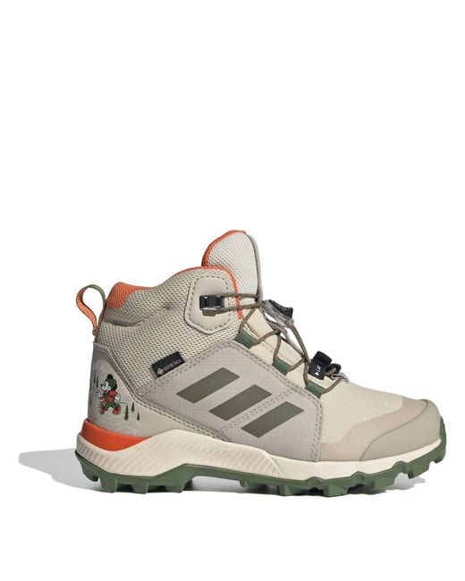 adidas Terrex Mid Gore-Tex Disney Waterproof Trekking Boots in Grey ...
