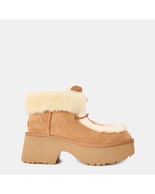 UGG Esme Snug Boots in Natural | Lyst UK