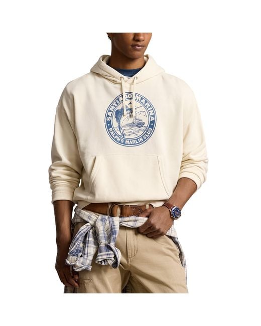Polo Ralph Lauren Kingfisher Hoodie in White for Men | Lyst UK