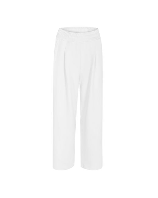 Varley Extra Wide Leg Pant in White | Lyst UK