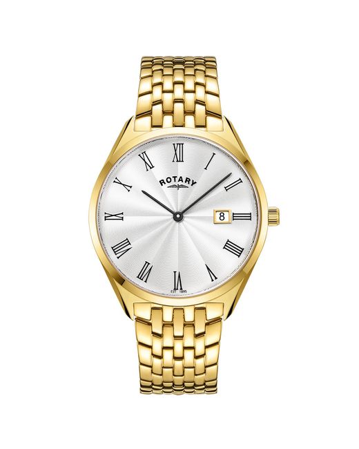 Rotary Ultra Slim Ss Bracelet Watch in Metallic for Men | Lyst UK