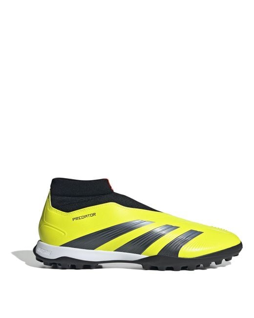 adidas Predator 24 League Laceless Turf Boots in Yellow for Men | Lyst UK