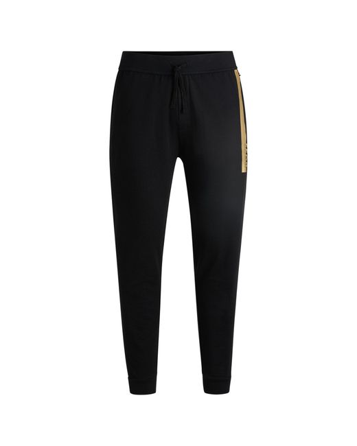 BOSS Bw Authentic Closed Hem Fleece Jogging Bottoms in Black for Men ...