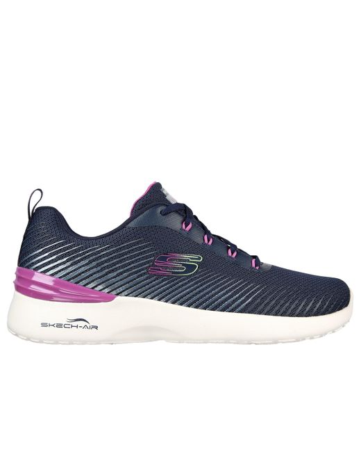 Skechers Print Hotmelt Mesh Lace-Up Low-Top Trainers in Blue | Lyst UK