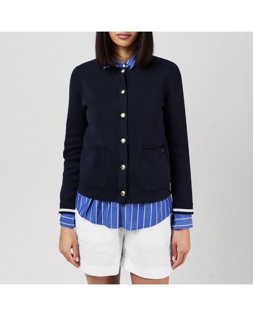 Tommy Hilfiger Cardigan Sweater in Blue | Lyst UK