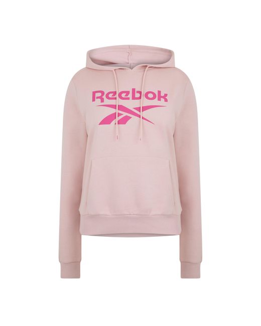 Reebok Tech Fleece Hoodie in Pink | Lyst UK