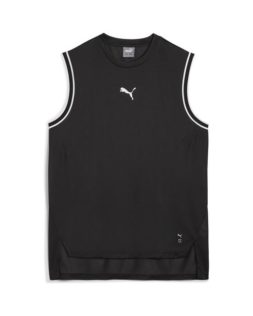 PUMA Winning Shot Mesh Tank Vest in Black for Men | Lyst UK