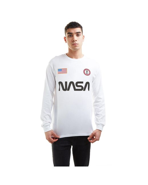 NASA Long Sleeve T 62 in White | Lyst UK