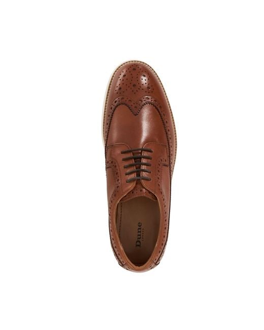 Dune Bodhi Brogues in Brown for Men | Lyst UK