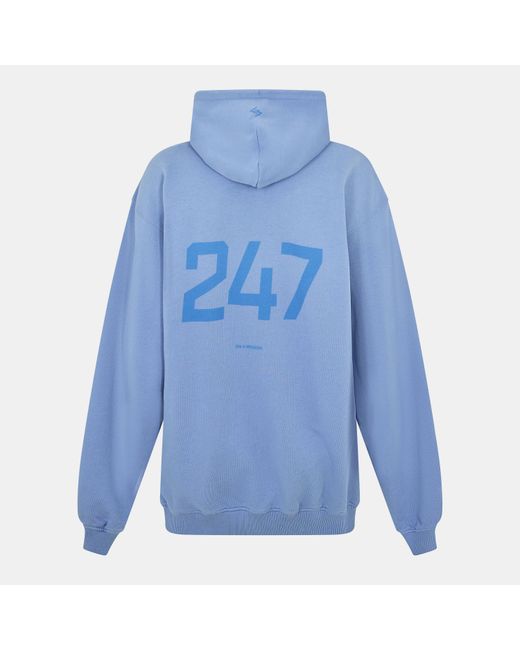 REPRESENT 247 Logo Cotton 247 Oversized Hoodie in Blue for Men | Lyst UK