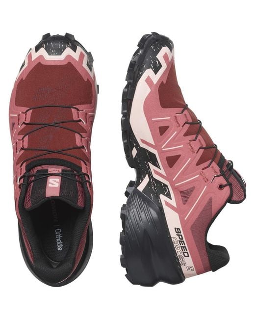Salomon Speedcross 6 Trail Running Shoes in Red | Lyst UK