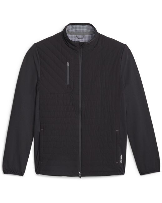 PUMA Scotia Quilted Performance Golf Jacket in Black for Men | Lyst UK