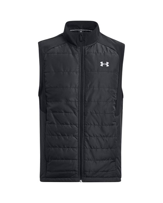 Under Armour Strm Vitality Performance Running Vest in Black for Men ...
