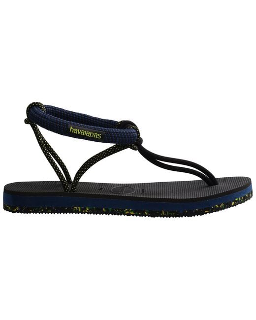 Havaianas Hav. Cosmo Madrid 35 Flip Flops in Black | Lyst UK