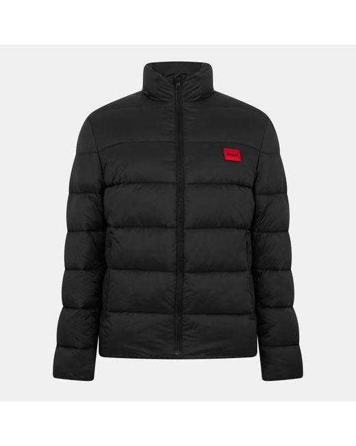 HUGO Medium Puffer Jacket in Black for Men | Lyst UK