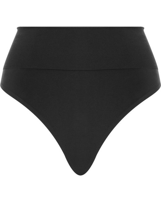 Wolford High Waist Thong in Black | Lyst UK