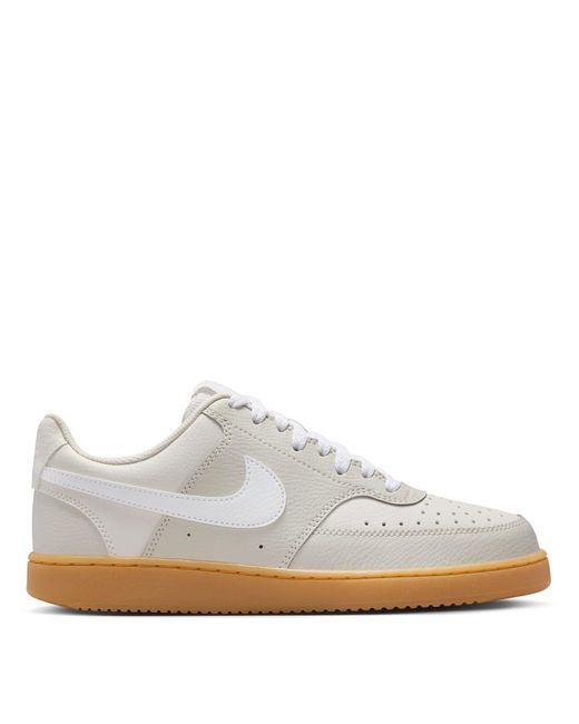 Nike Court Vision Low Next Nature Trainers in White | Lyst UK