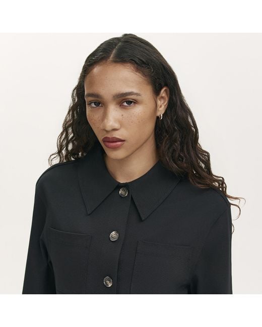 Finery London Agness Overshirt in Black | Lyst UK