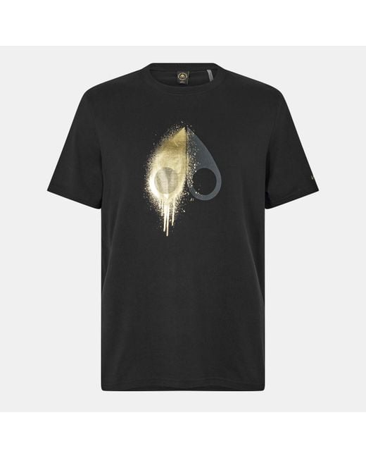 Moose Knuckles August Regular Fit T-Shirt in Black for Men | Lyst UK