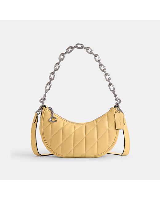 COACH Quilted Mira Shoulder Bag in Metallic | Lyst UK