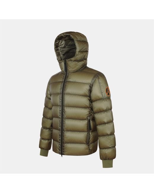 ARCTIC ARMY Polar Lw Puff Hooded Long Sleeve Short Puffer Jacket in ...