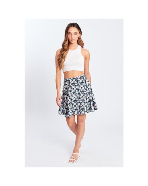 Wednesday's Girl Mini Skirt in Blue | Lyst UK